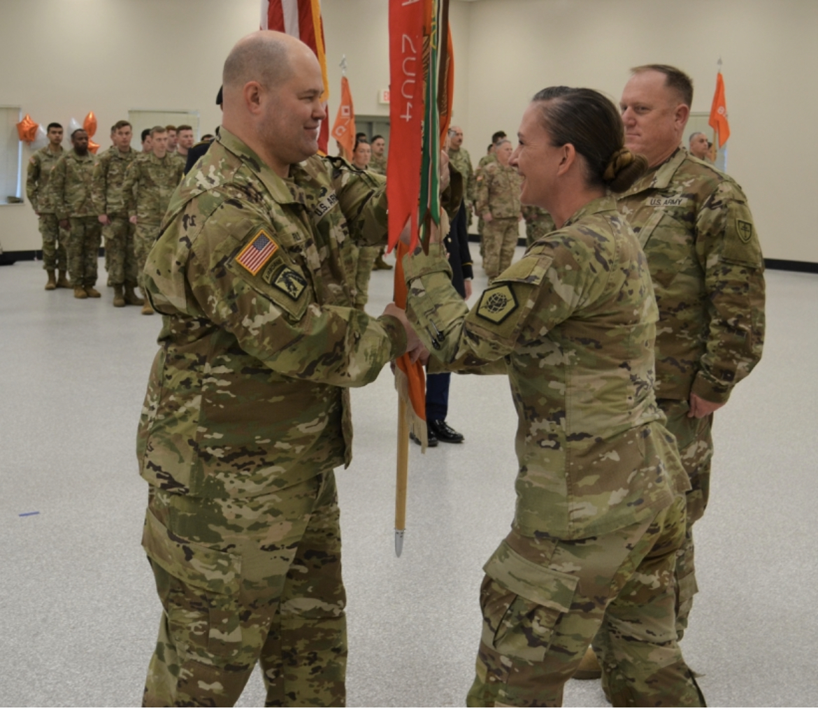 CSM Thomas Rulo, assumed the responsibility as the new command sergeant ...