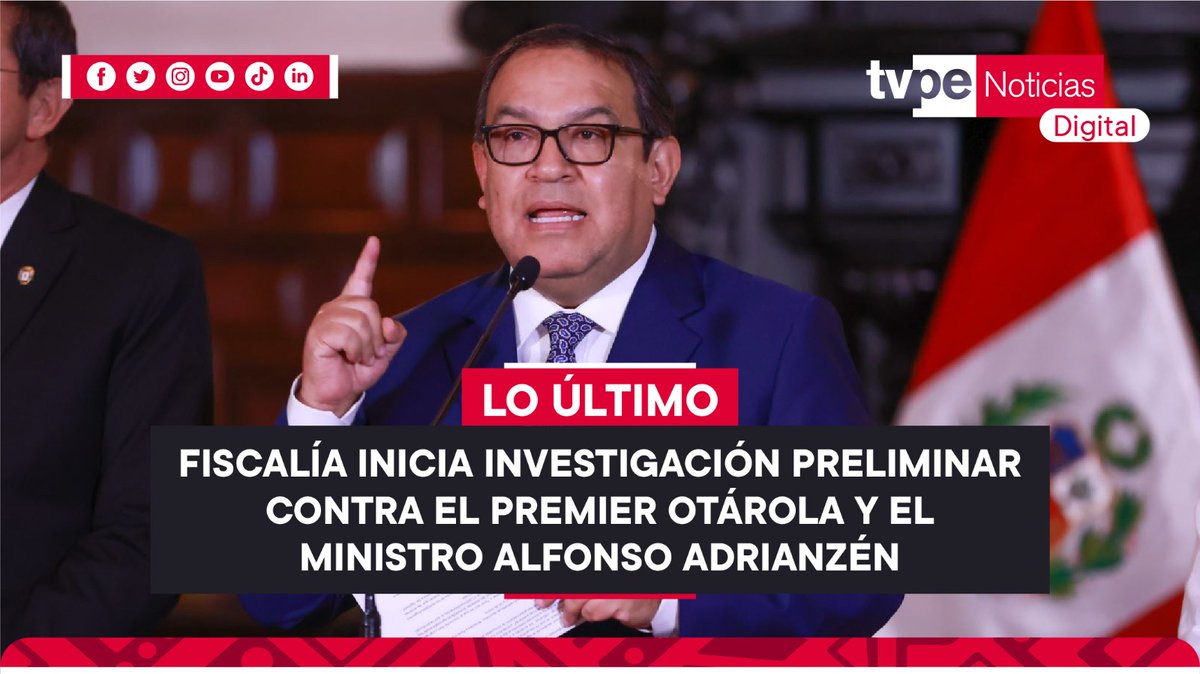 Tvperú Noticias On Twitter 🚨 LoÚltimo Fiscal De La Nación Abrió