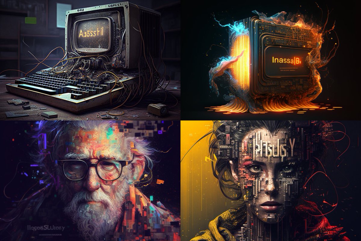 Asking AI what it thinks programming languages look like: - HTML - CSS - JavaScript - TypeScript ...