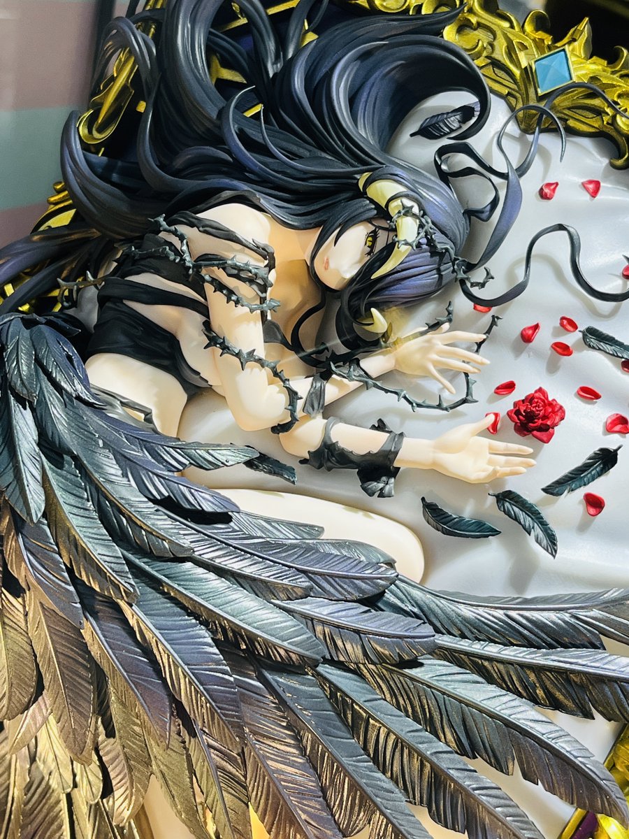 AmiAmi English on Twitter: "🌹Popular item!!🌹 Overlord 1/7 Scale Figure - Albedo (Ending Ver. Art ...