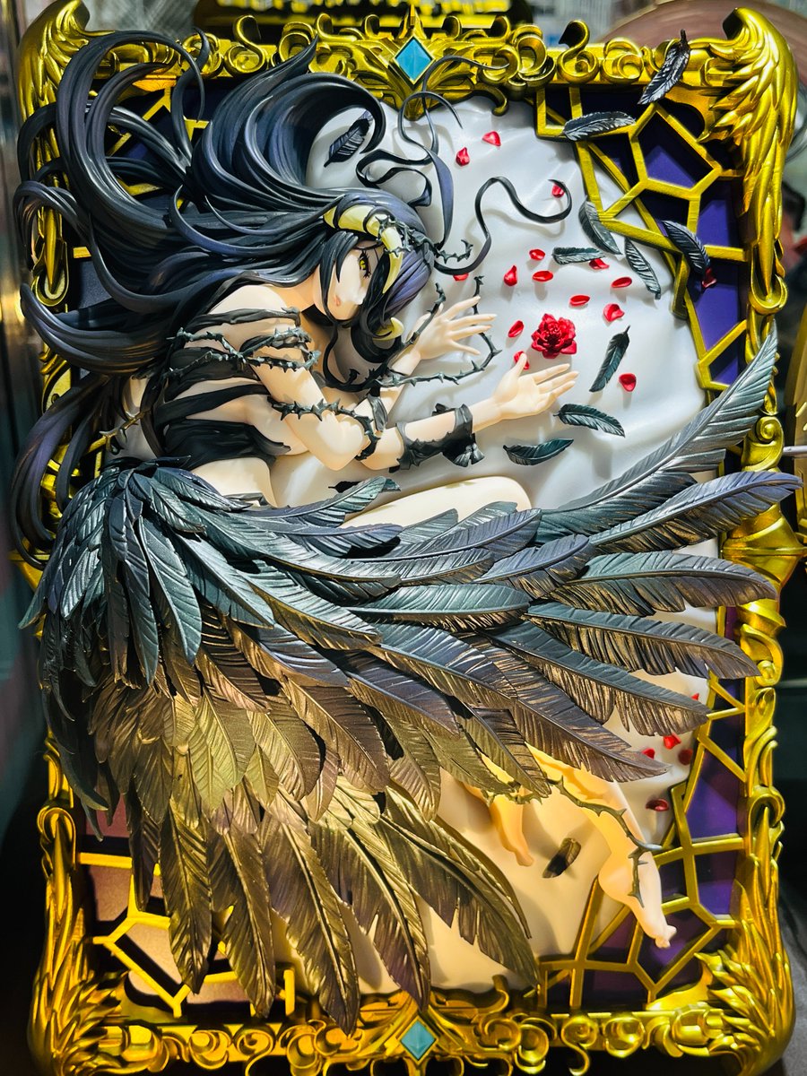 AmiAmi English on Twitter: "🌹Popular item!!🌹 Overlord 1/7 Scale Figure - Albedo (Ending Ver. Art ...