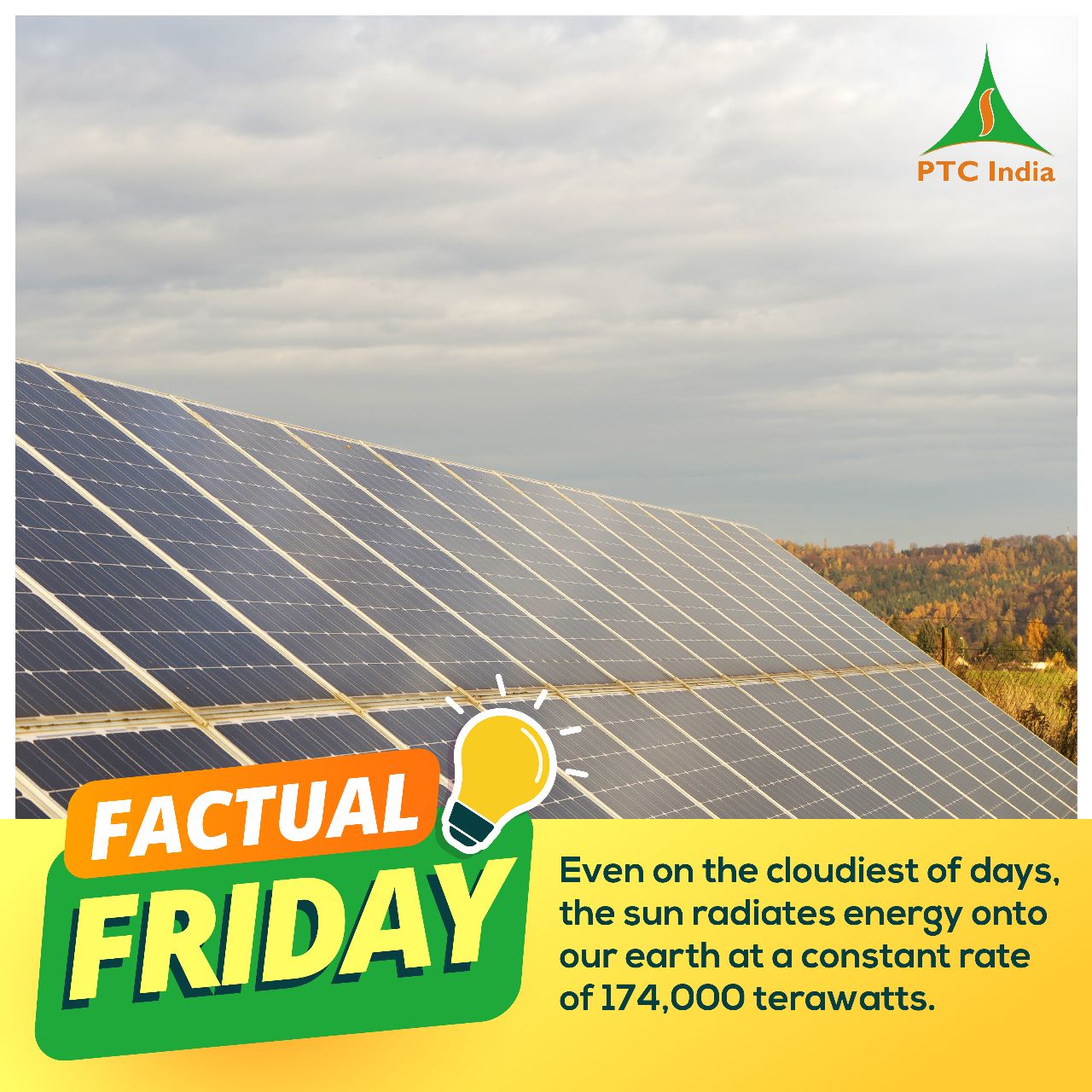 PTC India Ltd on Twitter: "#India gets about 300 clear and sunny days in a year. The land area ...