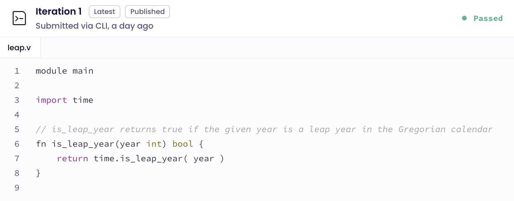 The V Programming Language on Twitter: "Some @exercism_io exercises are very simple in V ...