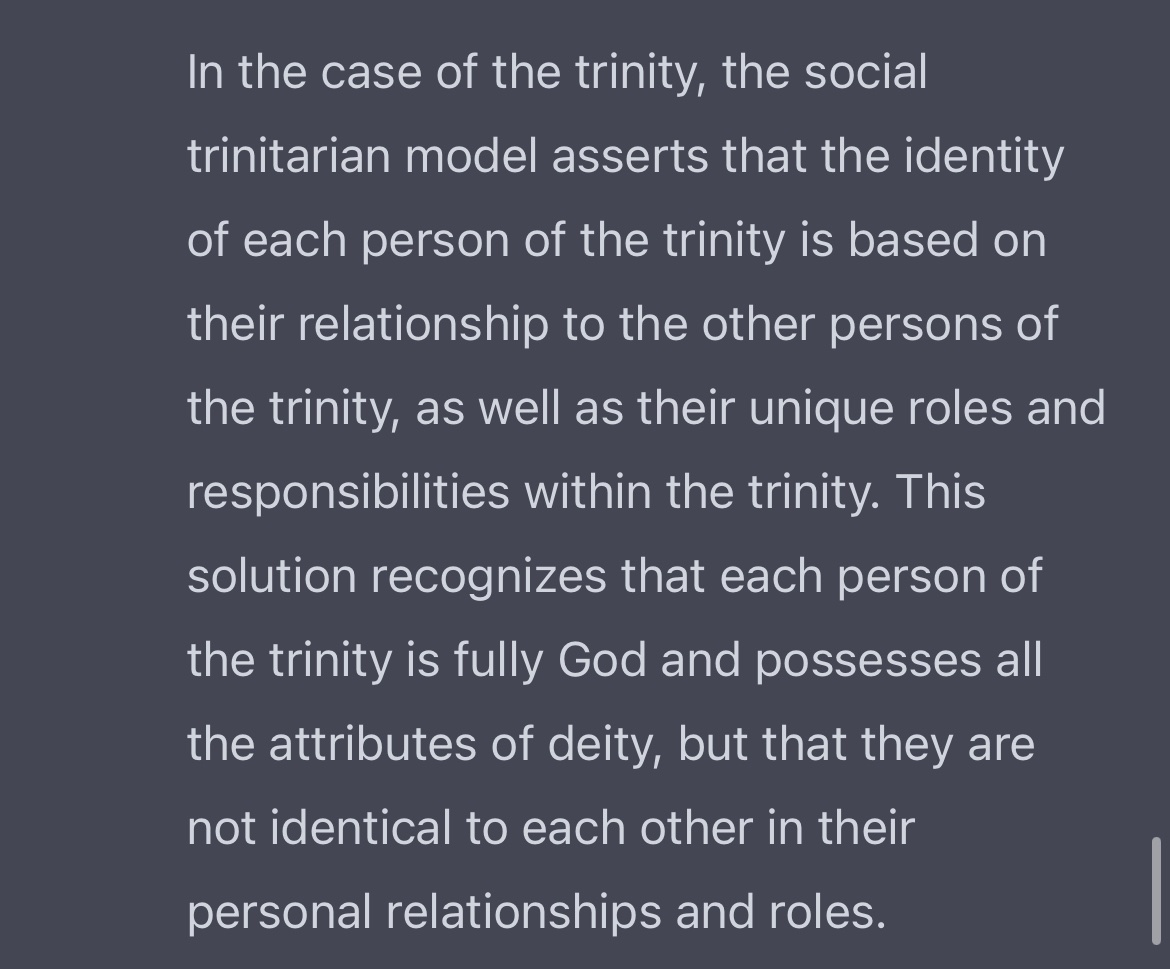 ChatGPT attempts to solve the logical problem of the trinity 😐 (1/7 ...