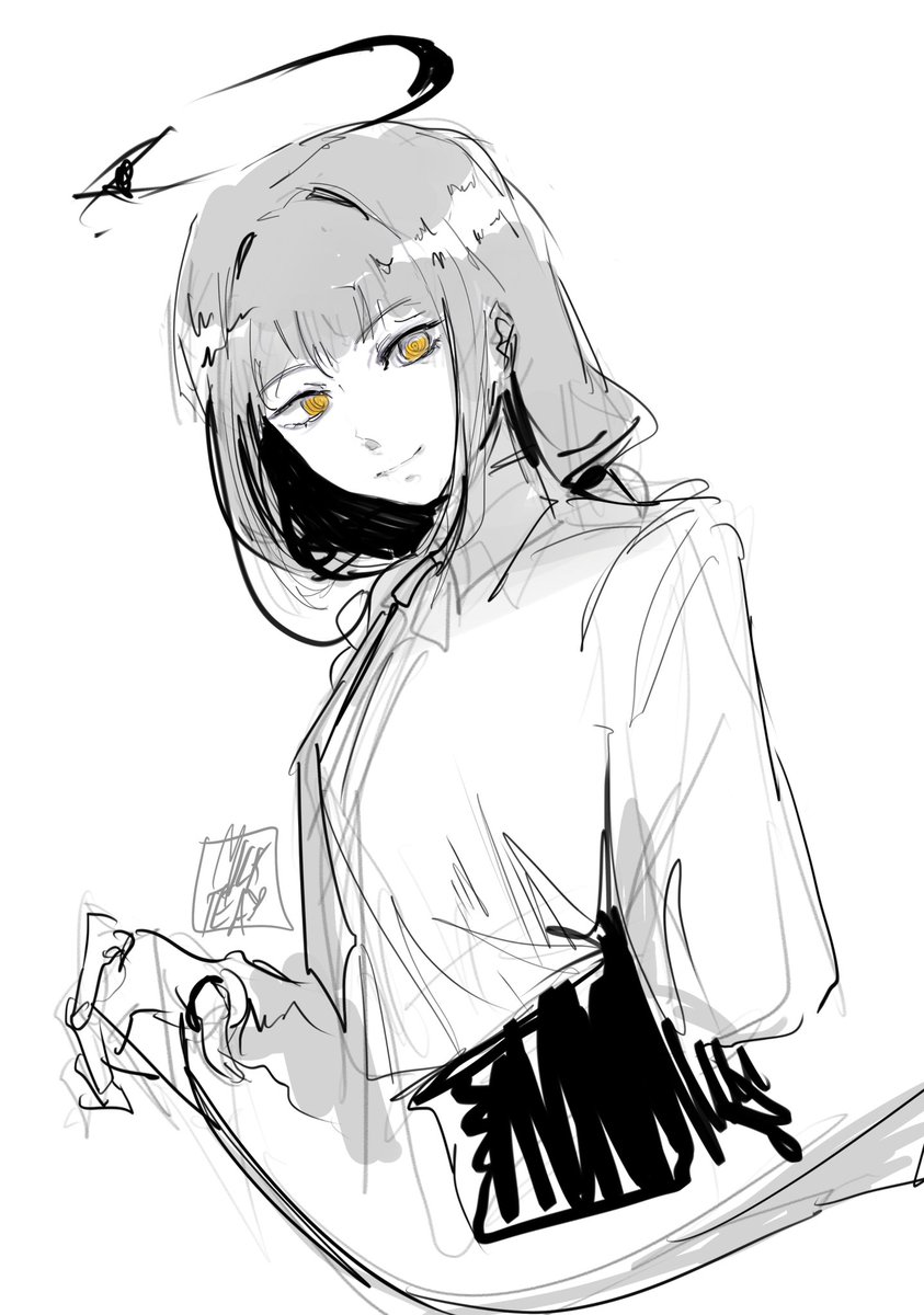 「Csm sketches cause I want to eat the art」|MilkTeaの漫画