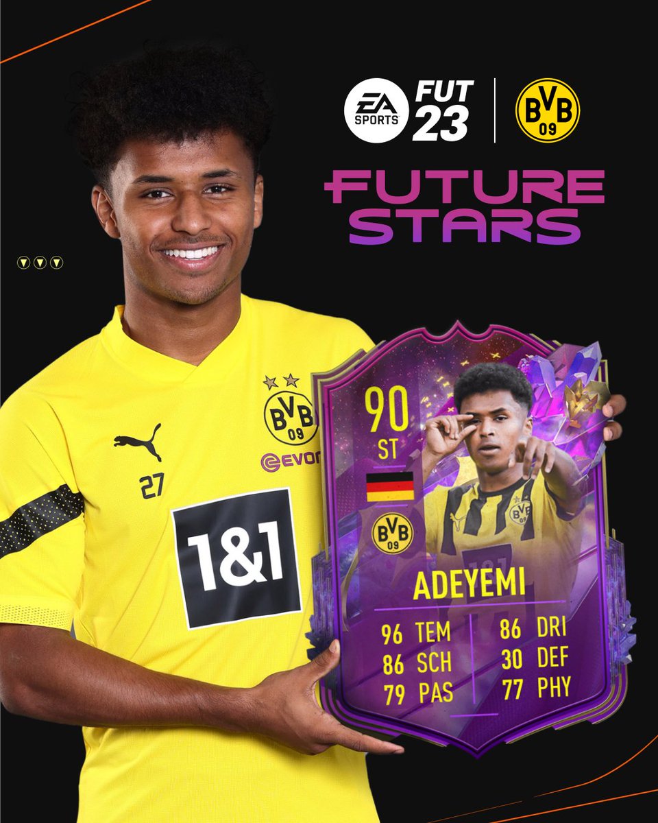 Borussia Dortmund on Twitter: "⭐️ Karim Adeyemi - Future Star ⭐️ https://t.co/bqPrqZz2W9" / Twitter