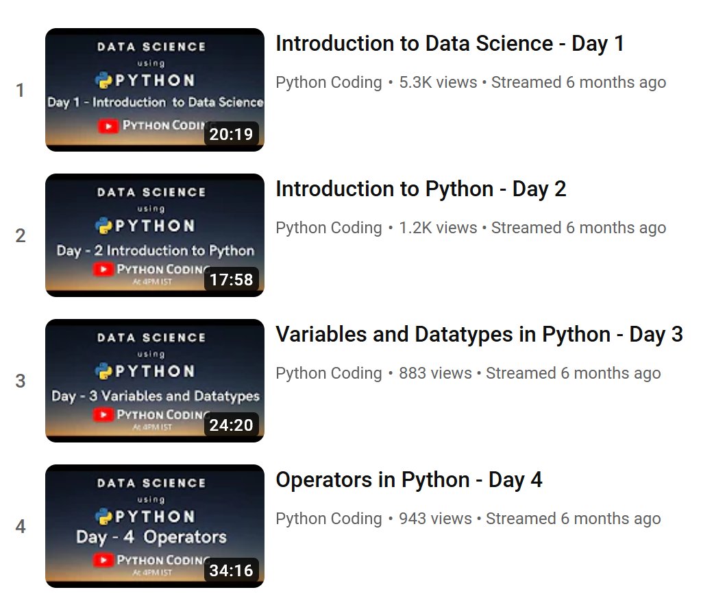 Free Data Science Course Thread 🧵 Thread From Python Coding Clcoding