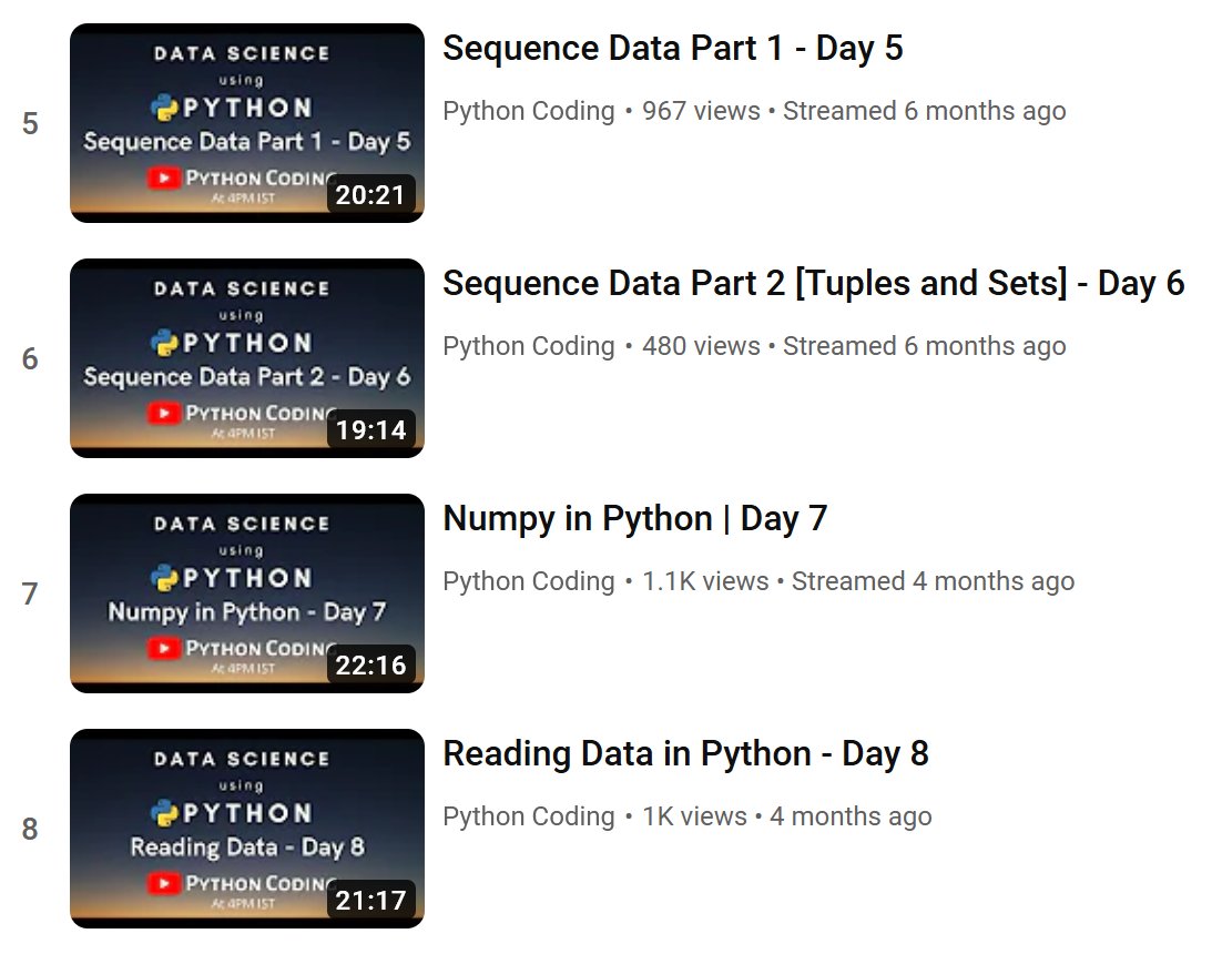 Free Data Science Course Thread 🧵 Thread From Python Coding Clcoding Rattibha