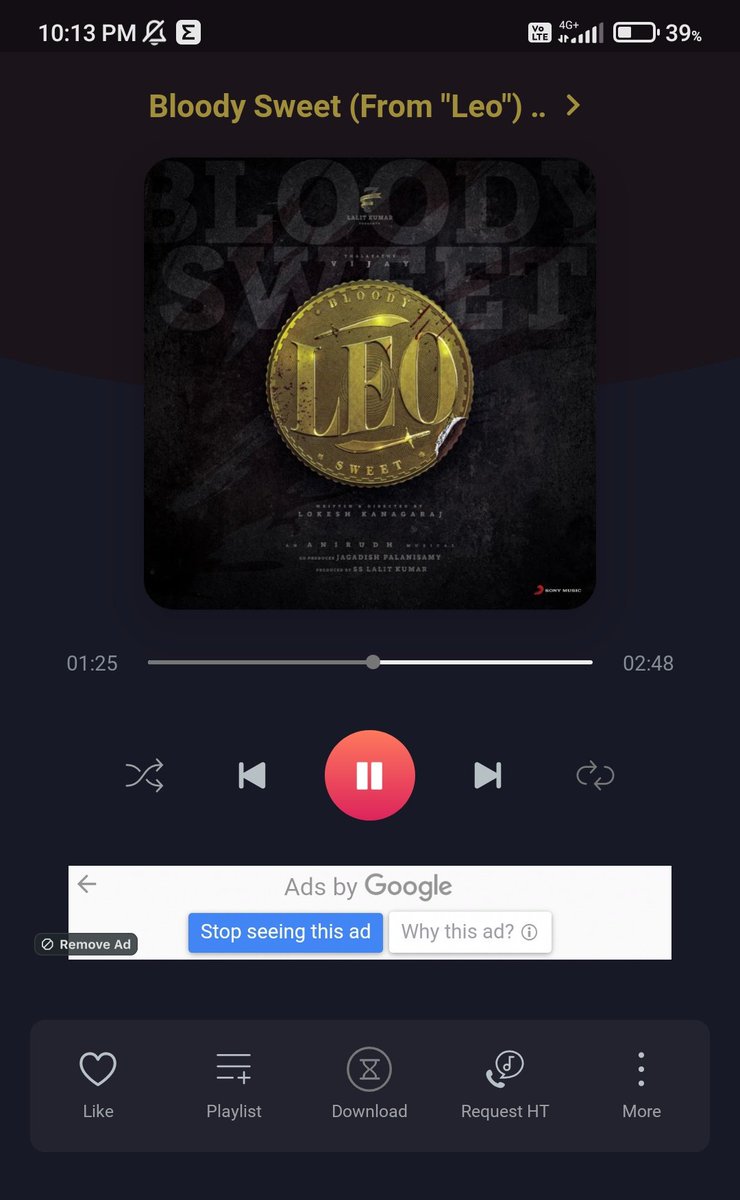 HOMEL🅐🅐NDER on Twitter: "Loop Mode 🔁🔥 @anirudhofficial 🙏 #BloodySweet #LEO #Thalapathy67TitleReveal"