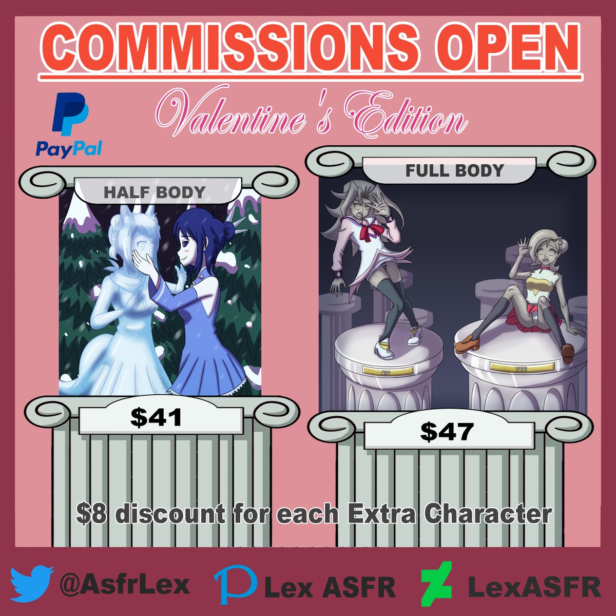 Lex ASFR - Commissions CLOSED (0/3) on Twitter: "February 14th is coming, so let's celebrate ...