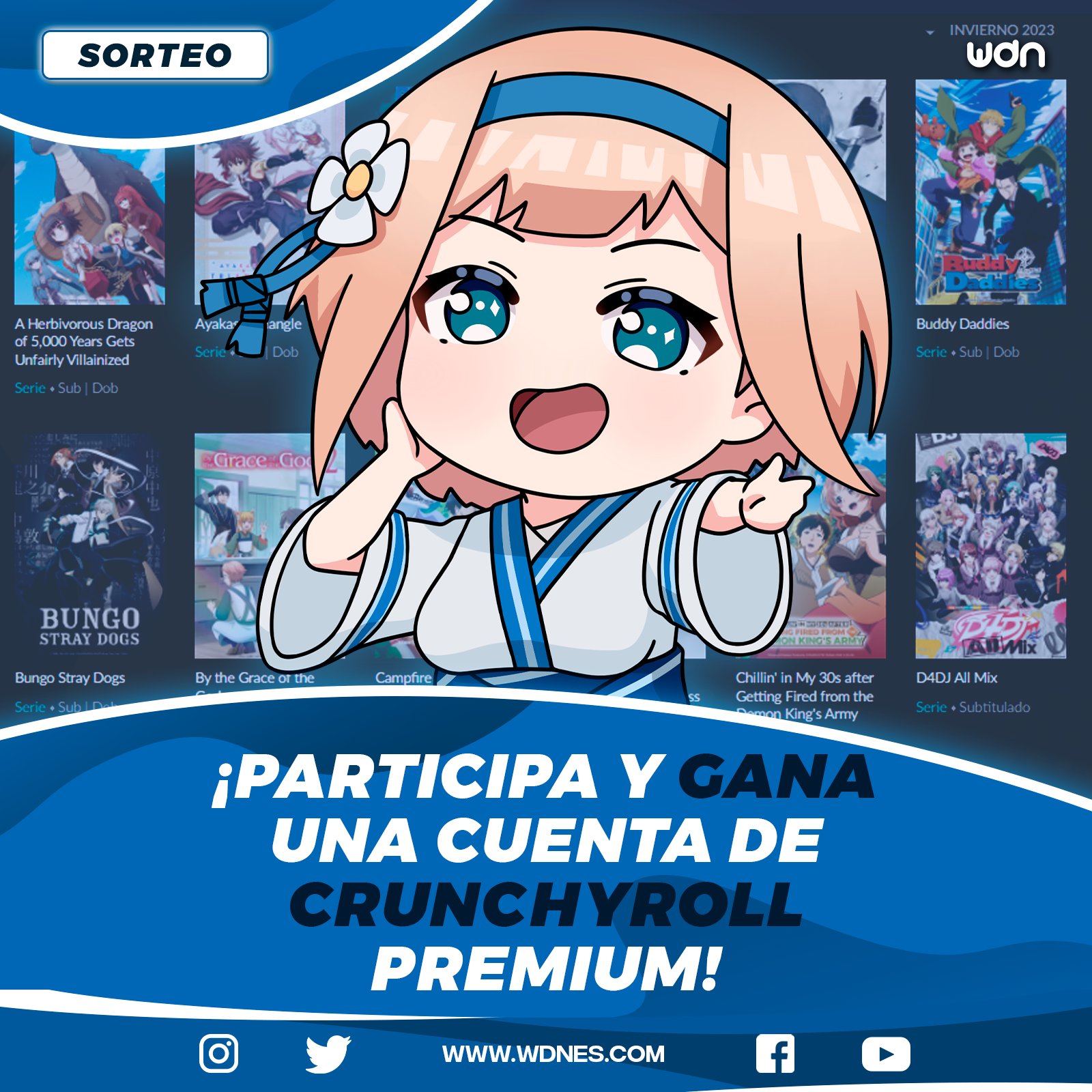 WDN ES - World Dubbing News on Twitter: "¡GANA UNA CUENTA DE CRUNCHYROLL! 🧡 Porque llegamos a ...
