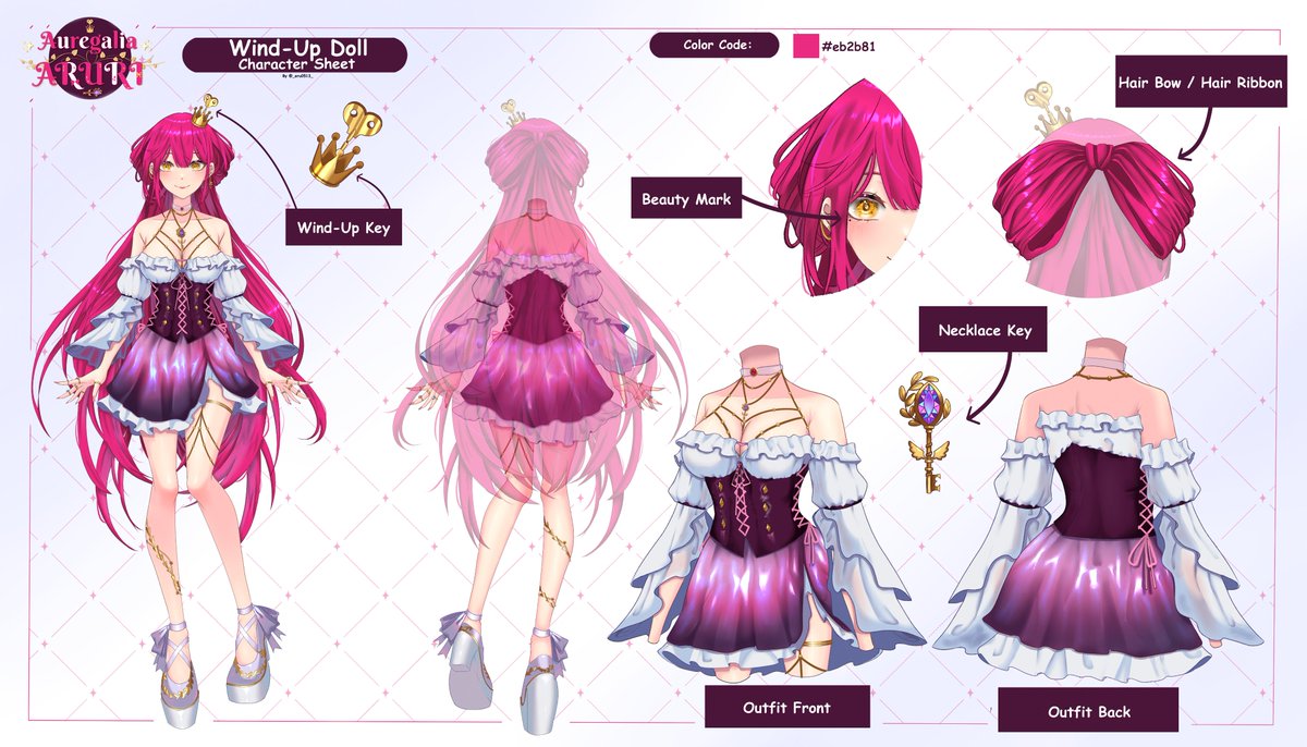 Auregalia Aruri 🗝️🎀 on Twitter: "I'm Aruri, a Wind-Up Doll Vtuber!🗝️🎀 YouTube - https://tinyurl ...