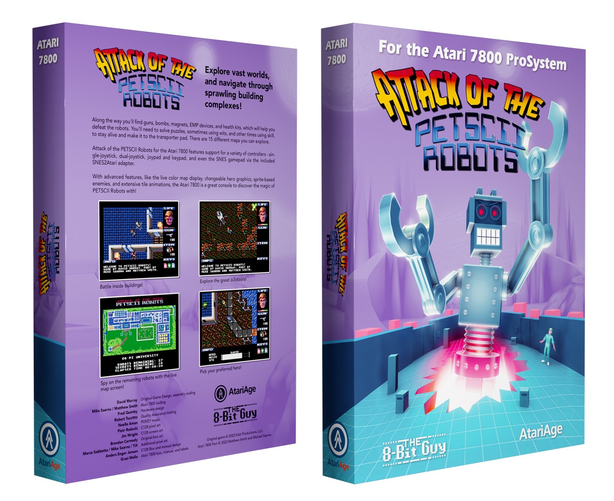 AtariAge on Twitter: "Attack of the PETSCII Robots is a new #Atari7800 action/exploration/puzzle ...