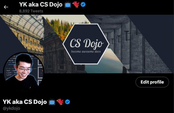 YK aka CS Dojo 📺🐦 on Twitter: "Finally got the blue tick 😁 https://t.co/5P2O0sQwZs" / Twitter