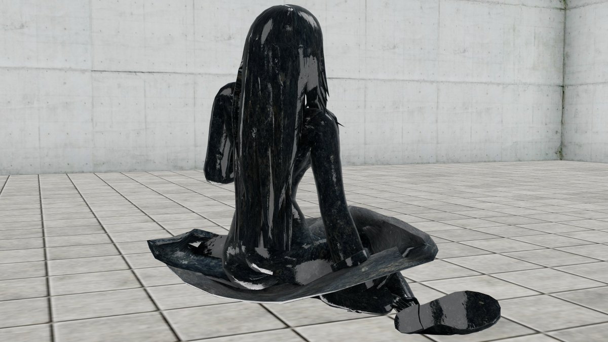 春雨🌙🎮🔞 on Twitter: "> 女の子座りしている浅上藤乃が呆け顔で石化 #odaibako_harusame_aoneko"