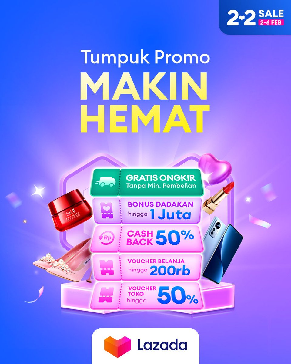 Lazada on Twitter: "Rasakan nikmatnya belanja hemat di Lazada! Sekalian ...
