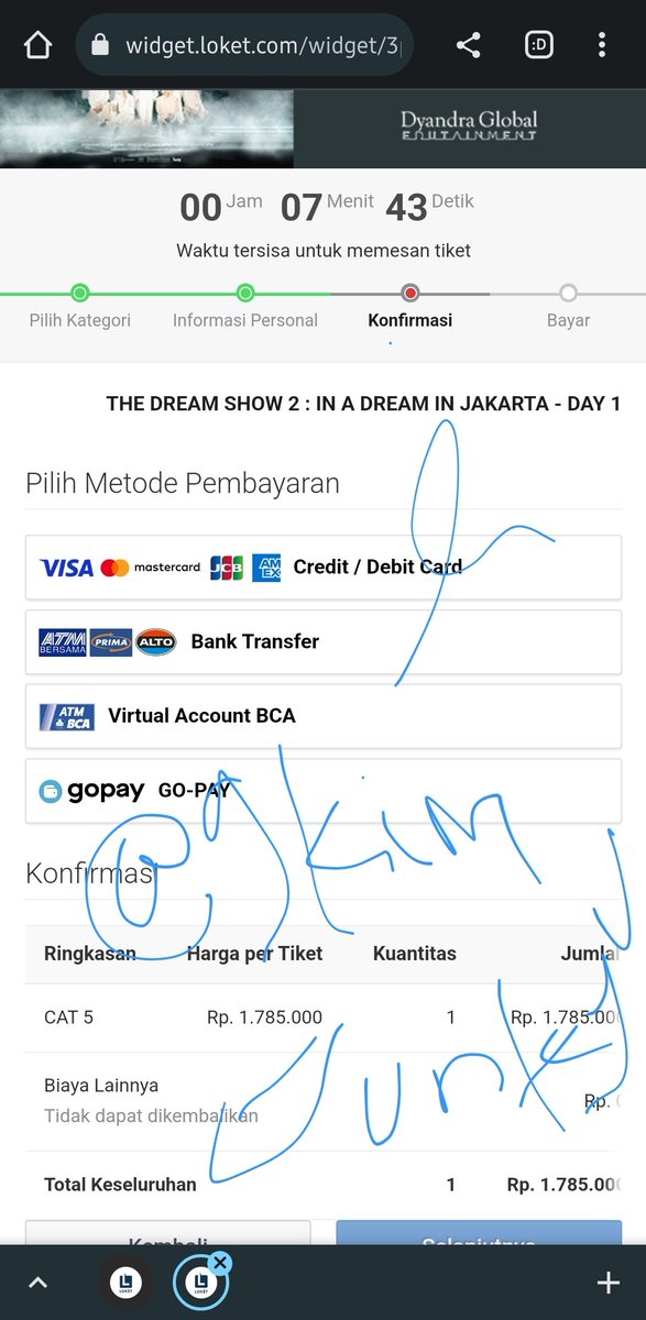 ama on Twitter: "Wts masih 7 menit tiket nct dream day 1 cat 5"