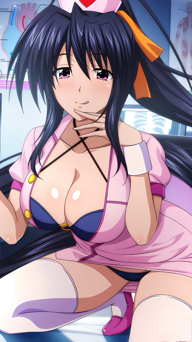 Dailyfanservice on Twitter: "RT @StudiOfficial: Akeno 💜 Source: High ...