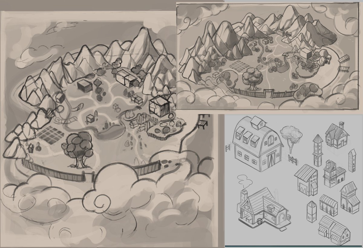 「A map I made for an indie game last year :) 」Kori Arredondoの漫画