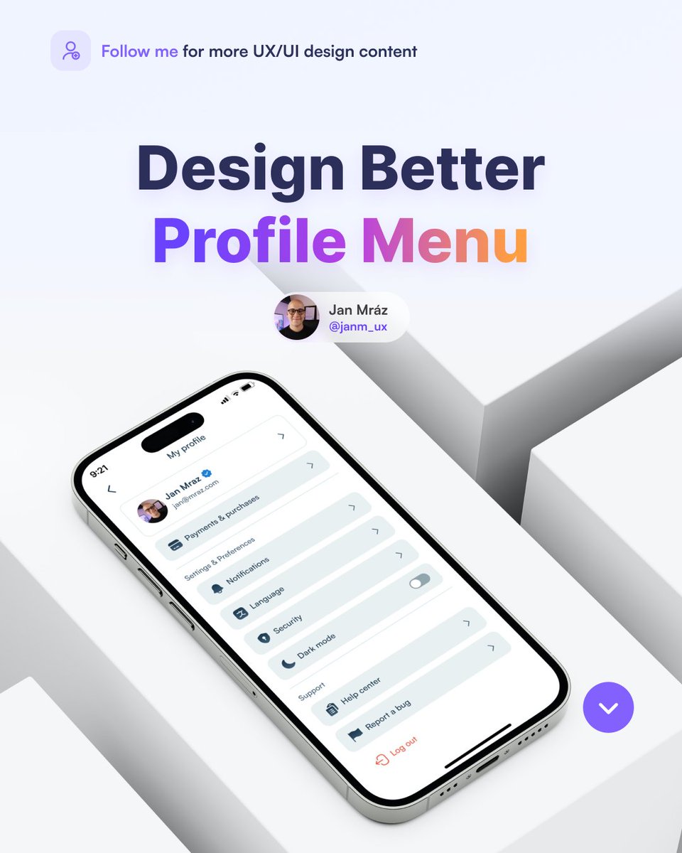 Profile menu is a really common screen within mobile apps and web-based ...