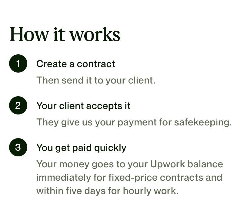 HOW TO USE UPWORK DIRECT CONTRACTS “I have this US client i agreed a ...
