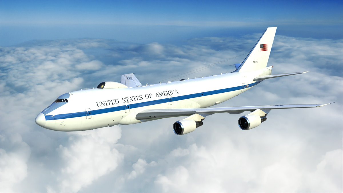ToughSF on Twitter: "The Doomsday plane: one of four Boeing E-4 Advanced Airborne Command Posts ...