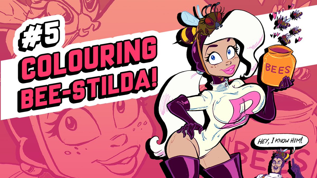 HyperWizard on Twitter: "LIVE once more and colouring the Bee-utiful Pee-rincess Bee-stilda ...