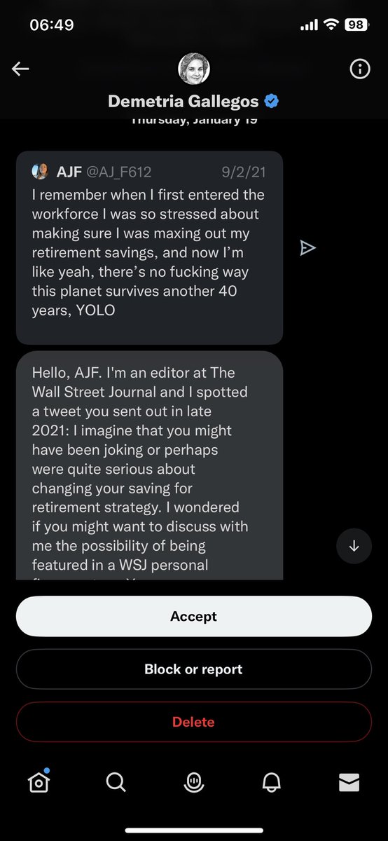AJF on Twitter: "I was looking through my DM requests & I’m fucking SCREAMING"