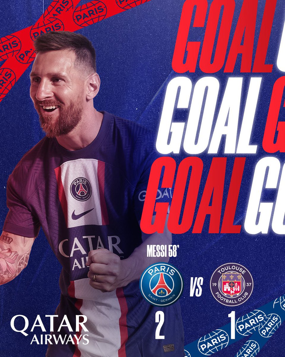 Paris Saint-Germain on Twitter: "⌚️ 58’ - ¡CERREMOS EL ESTADIO! Lionel Messi y un GOLAZO para ...