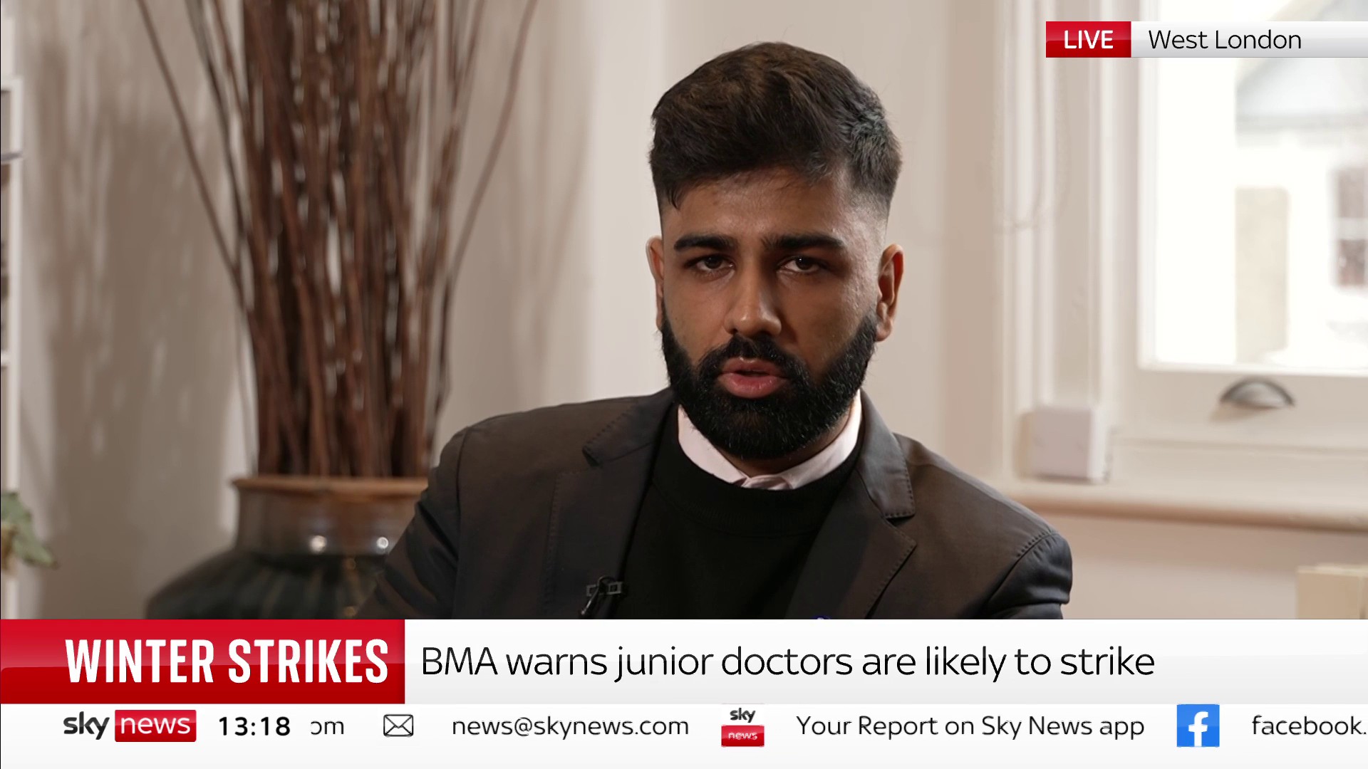 Sky News on Twitter: "BMA Chair, Dr Arjan Singh says junior doctors will be demanding a pay ...