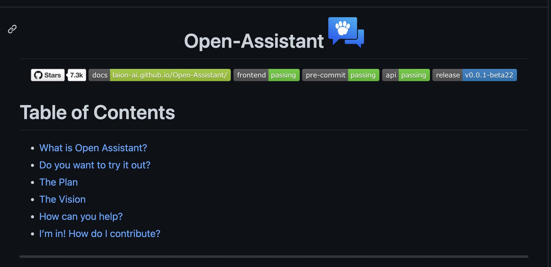 AK on Twitter: "OpenAssistant a chat-based assistant that understands tasks, can interact with ...