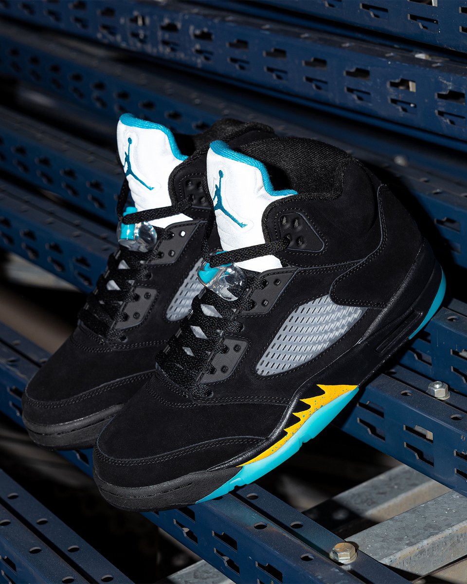 SNKR_TWITR on Twitter: "AD: STRAIGHT TO CART on Nike US Jordan Retro 5 ‘Aqua’ M https://bit.ly ...