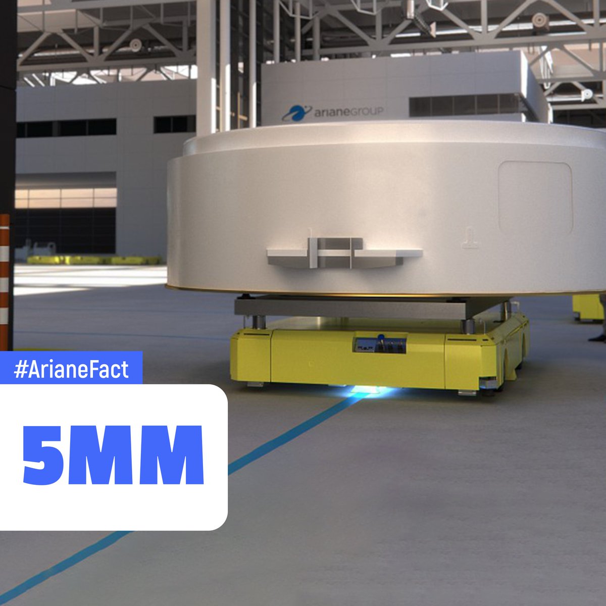 ArianeGroup on Twitter: "The AGVs (automated guided vehicles) follow an exact route on the lines ...