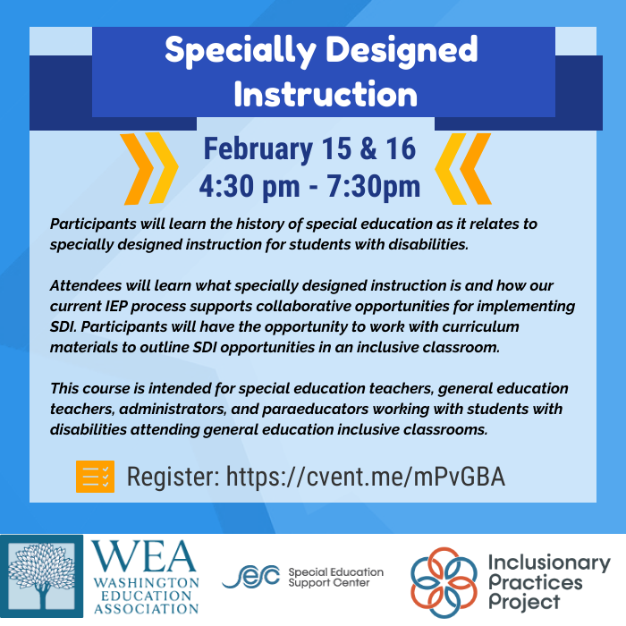 Iep Specially Designed Instruction Examples