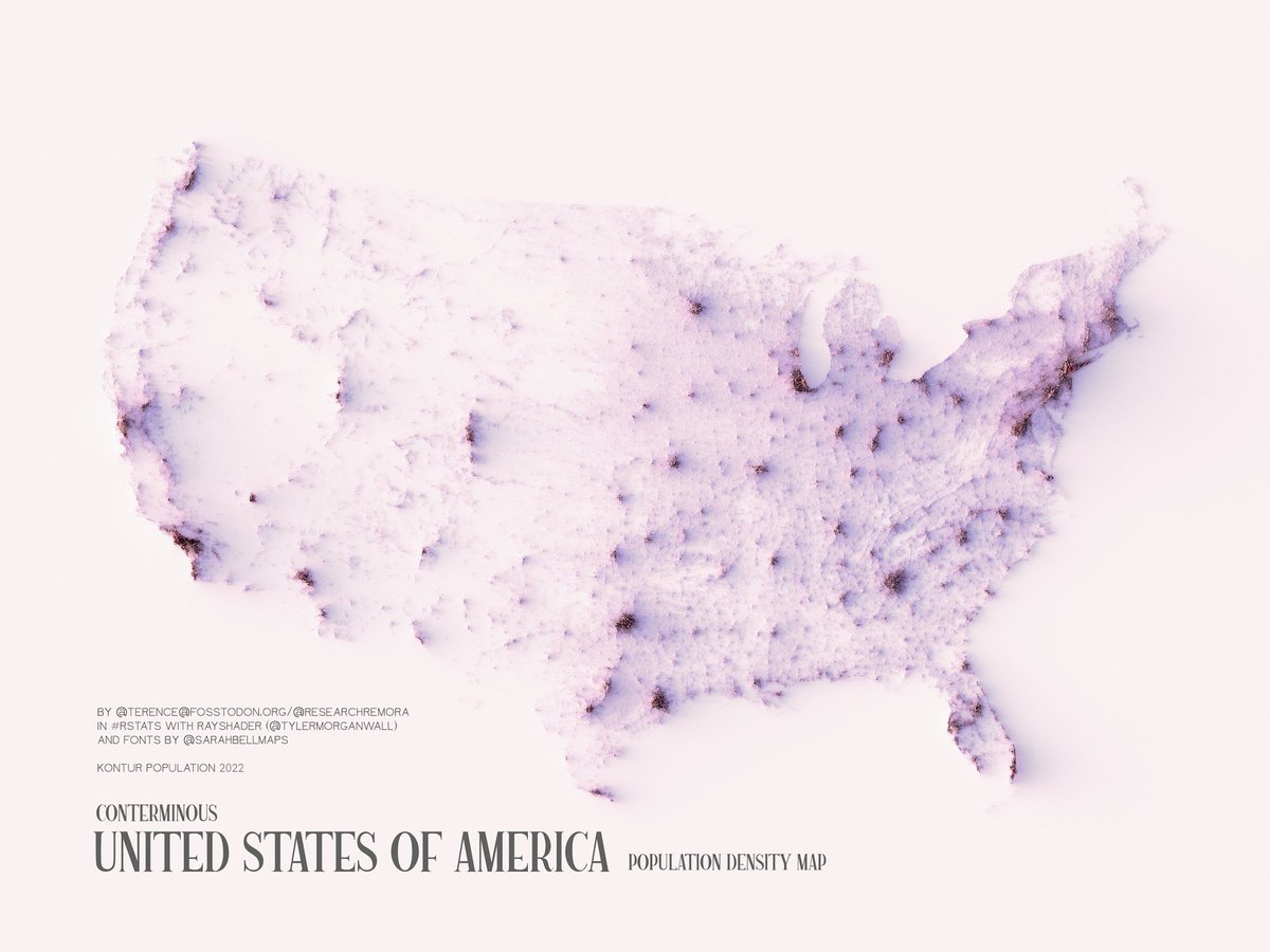 Us Population Density Map 2022