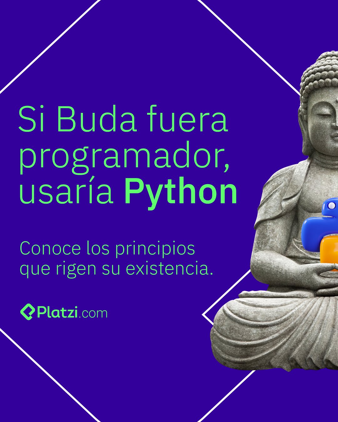 Platzi on Twitter: "Ningún otro lenguaje trae tanta paz y armonía como lo hace Python. Descubre ...