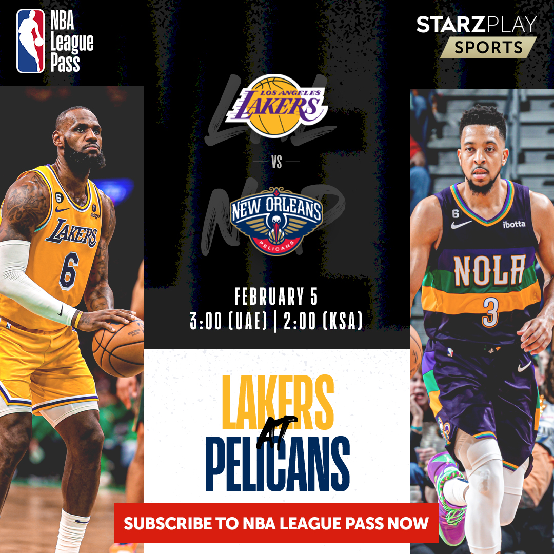 STARZPLAY on Twitter: "الجميع متشوق لمواجهة البيليكانز والليكرز الليلة! 🔥🔥 تابعوا مباريات الـNBA ...