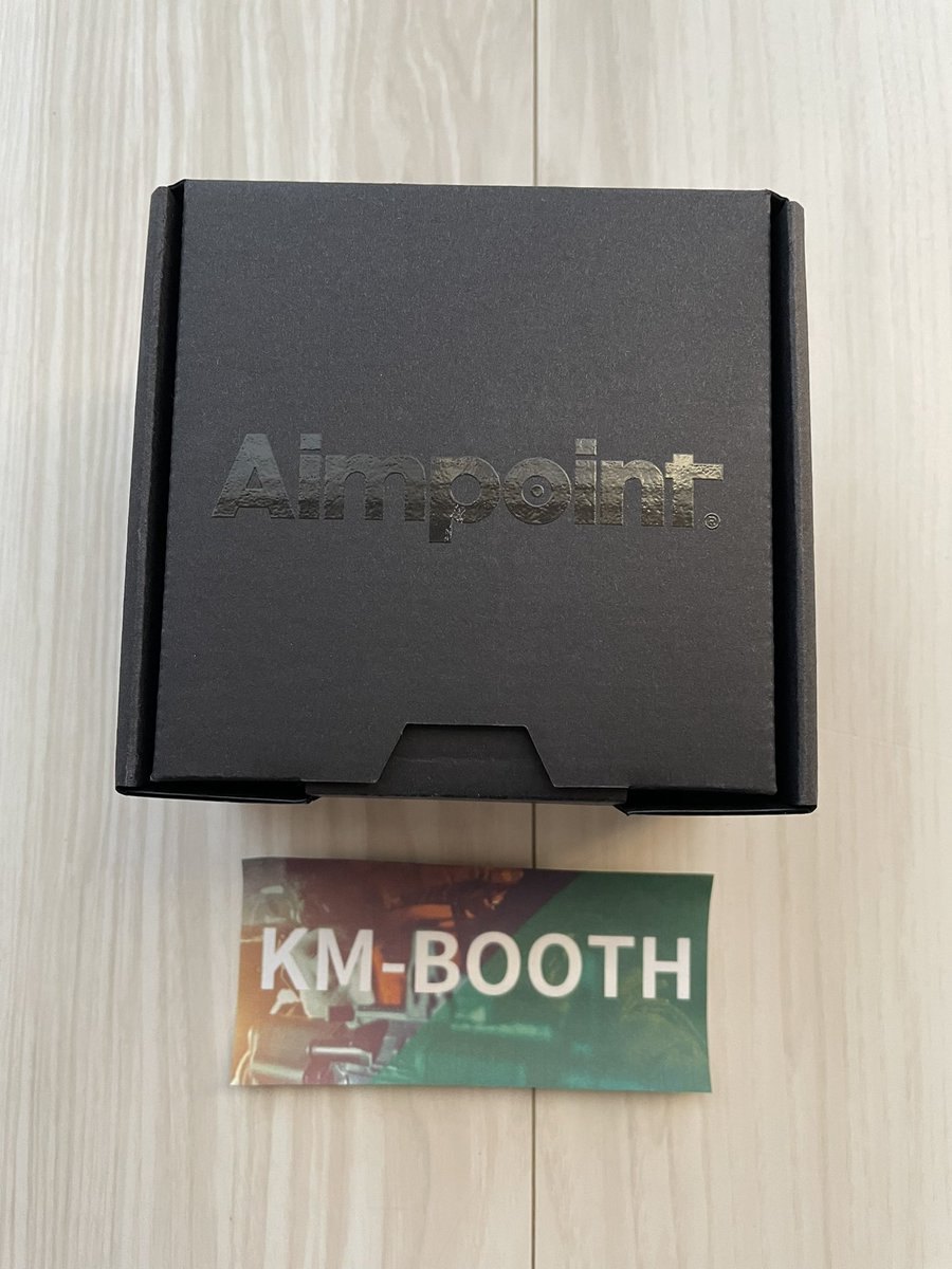 ミリタリーサイト KM-BOOTH／実物のみをお届けします on Twitter: "エイムポイントは白い箱が主ですが、 黒いAimpointロゴ入りの場合もあります。 でも箱が紙ベースなのは ...