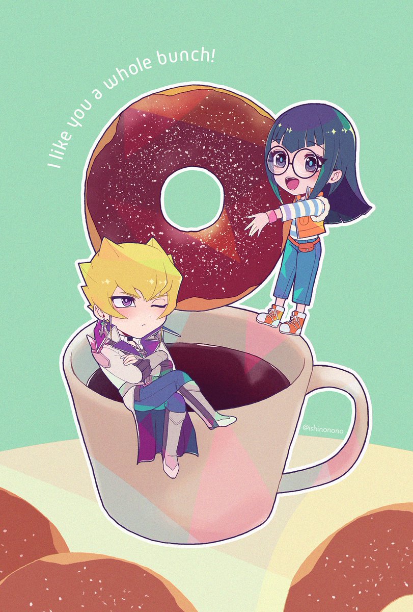 カーリー渚のタグが付いたイラスト。