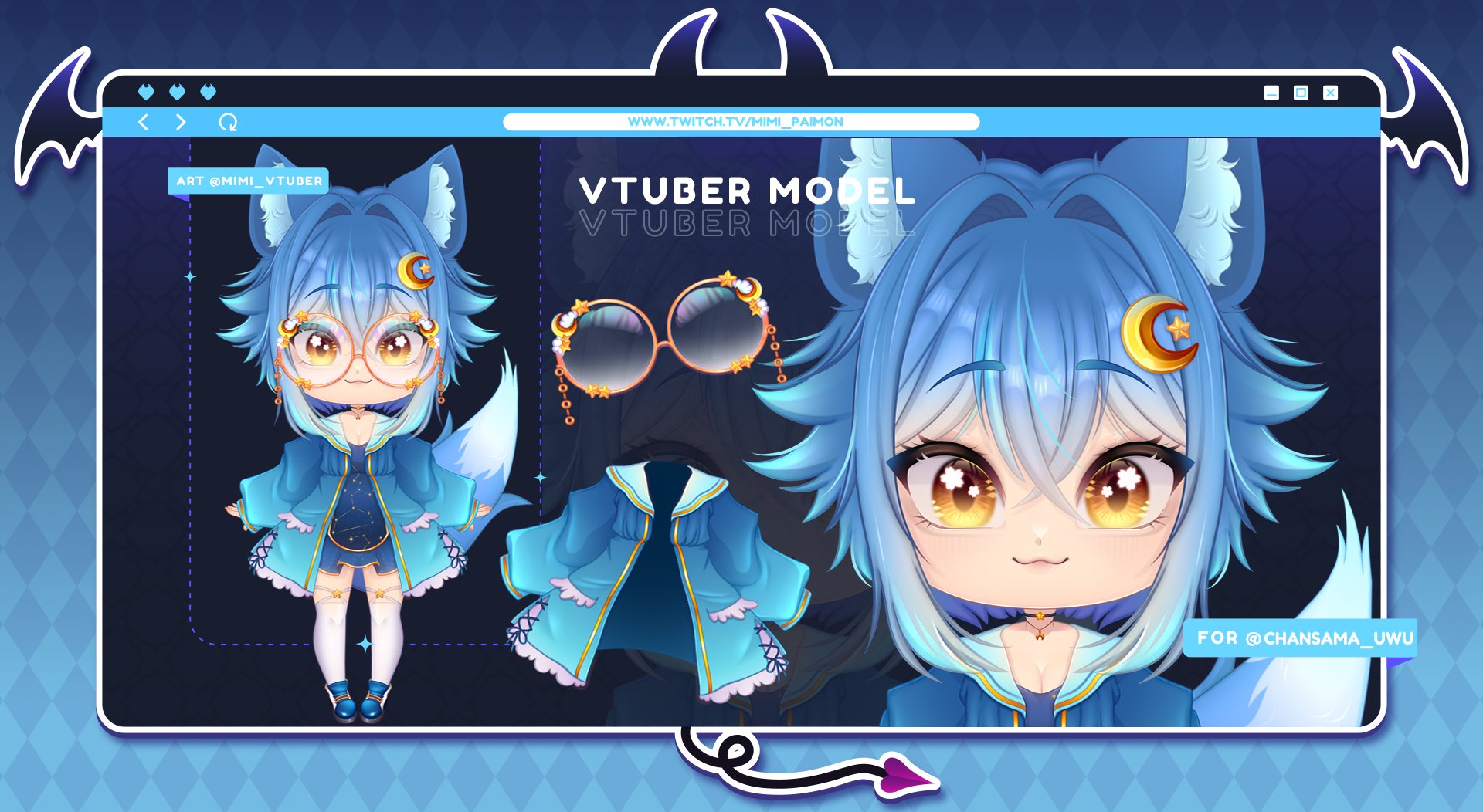 🌸Mimi_Vtuber🌸COMISSION CLOSED on Twitter: "@AuregaliaAruri Hiiii 👌 example chibi model https://t ...