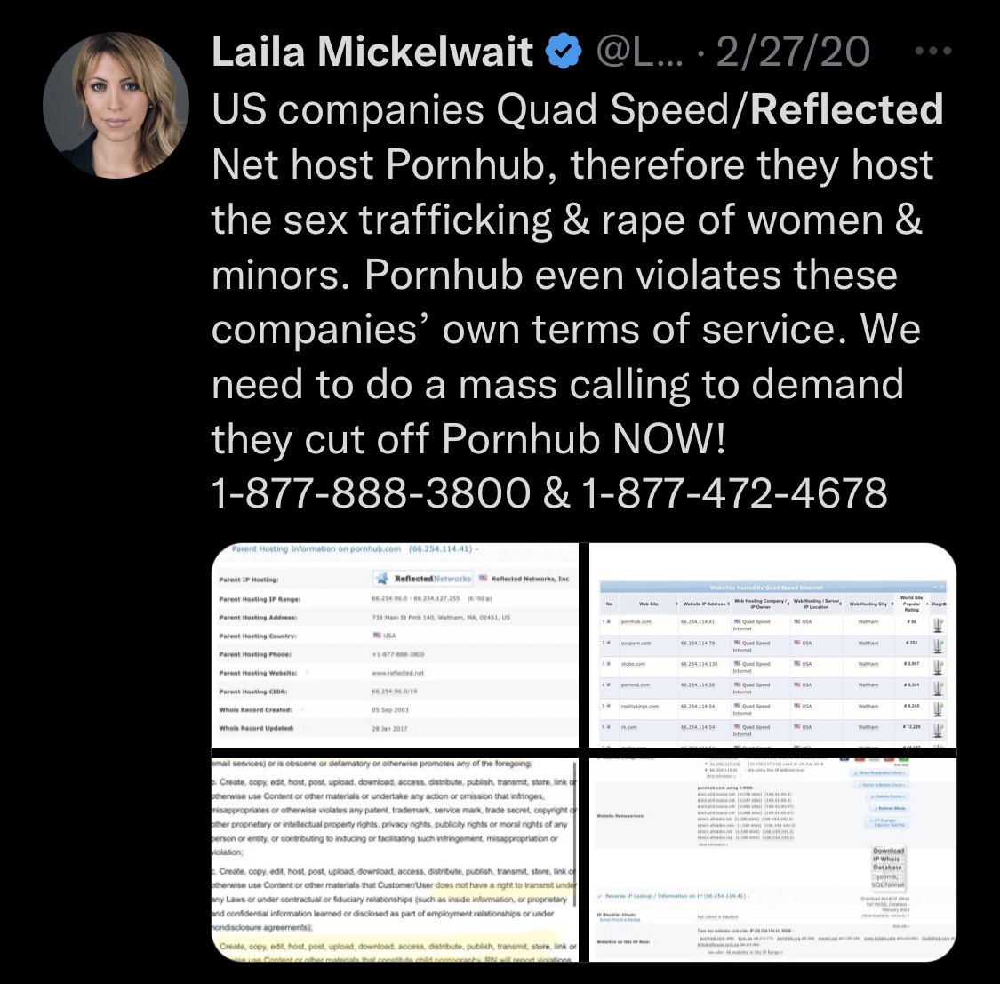 Laila Mickelwait On Twitter Three Years Later And Still Trying To