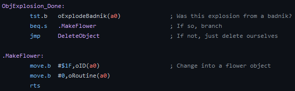 Sonic CD Deconstructed on Twitter: "This is because the way the explosion and flower are spawned ...