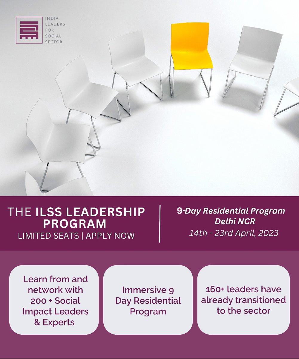 India Leaders for Social Sector on Twitter: "The ILSS Leadership Program, since its inception ...