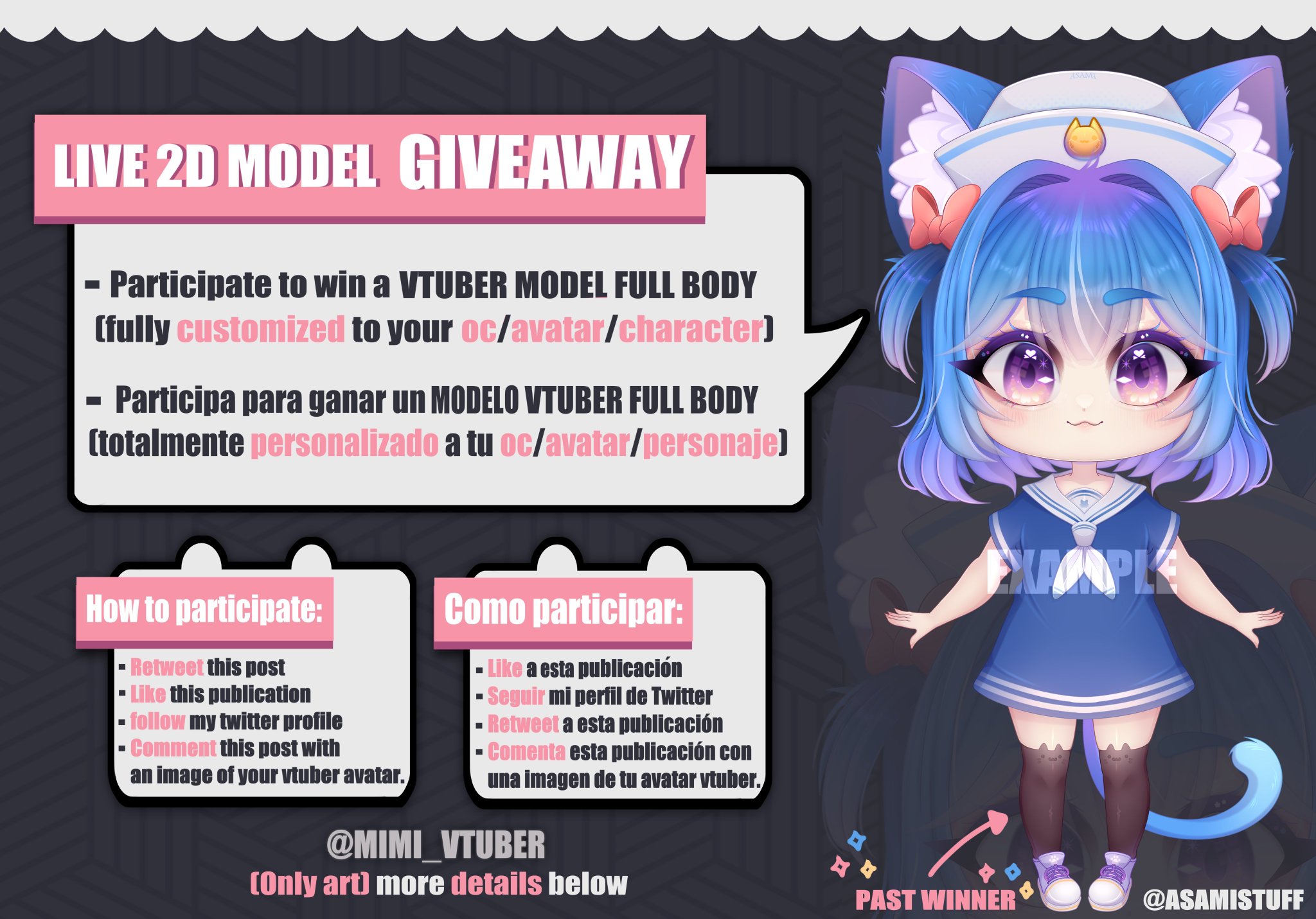🌸Mimi_Vtuber🌸COMISSION CLOSED on Twitter: "🌸🔴GIVEAWAY FOR VTUBER MODEL🔴🌸