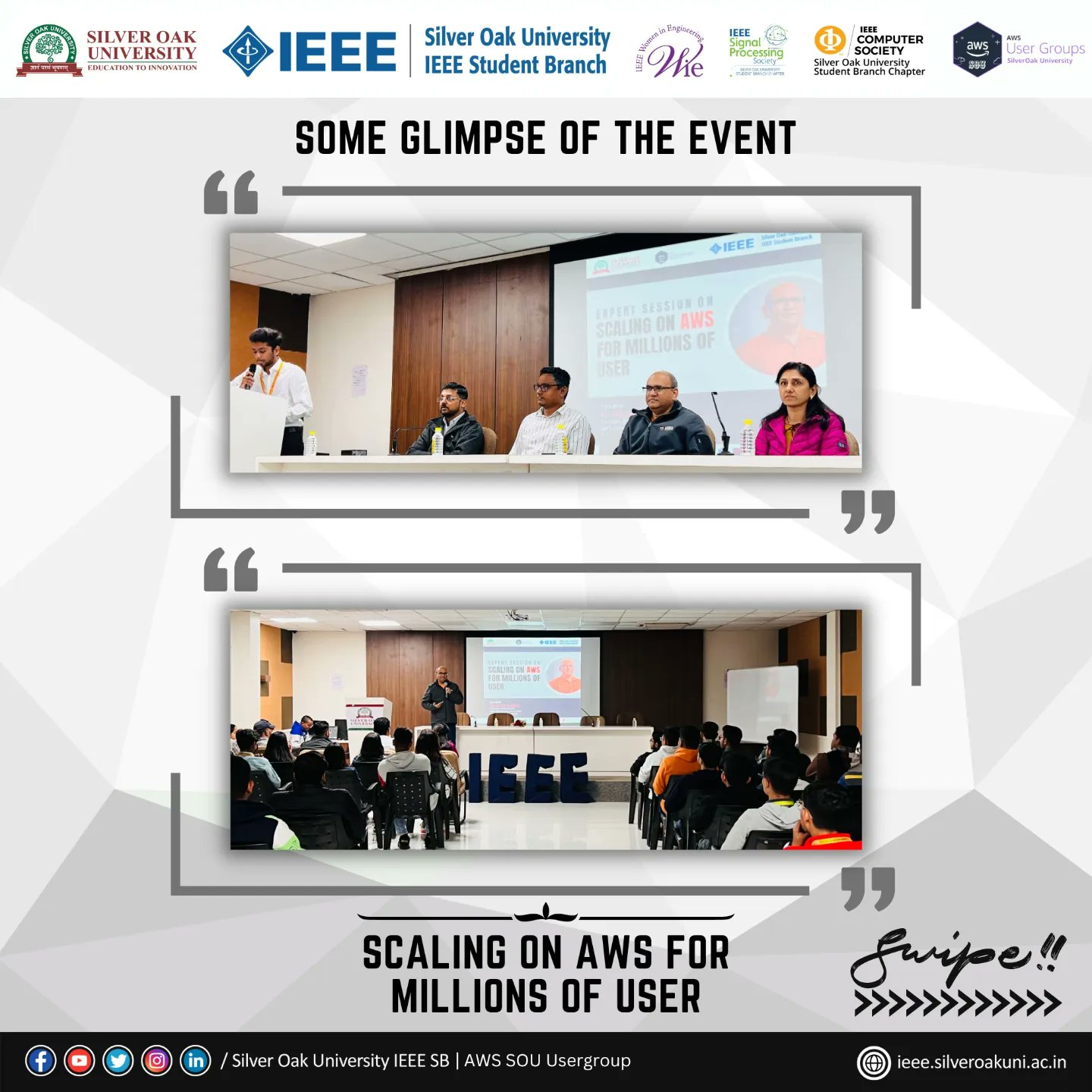 Silver Oak University IEEE SB on Twitter: "#IEEESOUSB along with #AWSSOUAcademy organized an ...