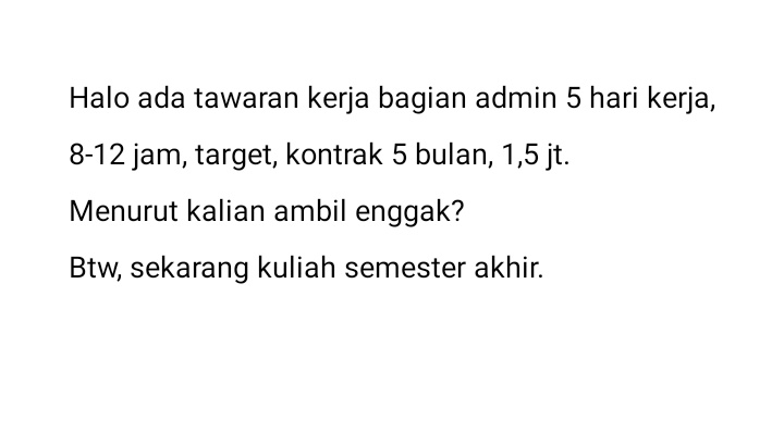 BACA RULES DI (bit.ly/worksfess) on Twitter: "CW // GAJI (Ti ti pan) Work! Tolong di bantu ya ...