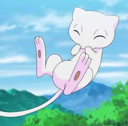 Mew Pokemon Laughing