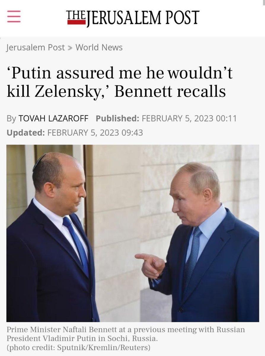 التاريخ On Twitter Ex Israeli Pm Bennett Said That When He Was On His
