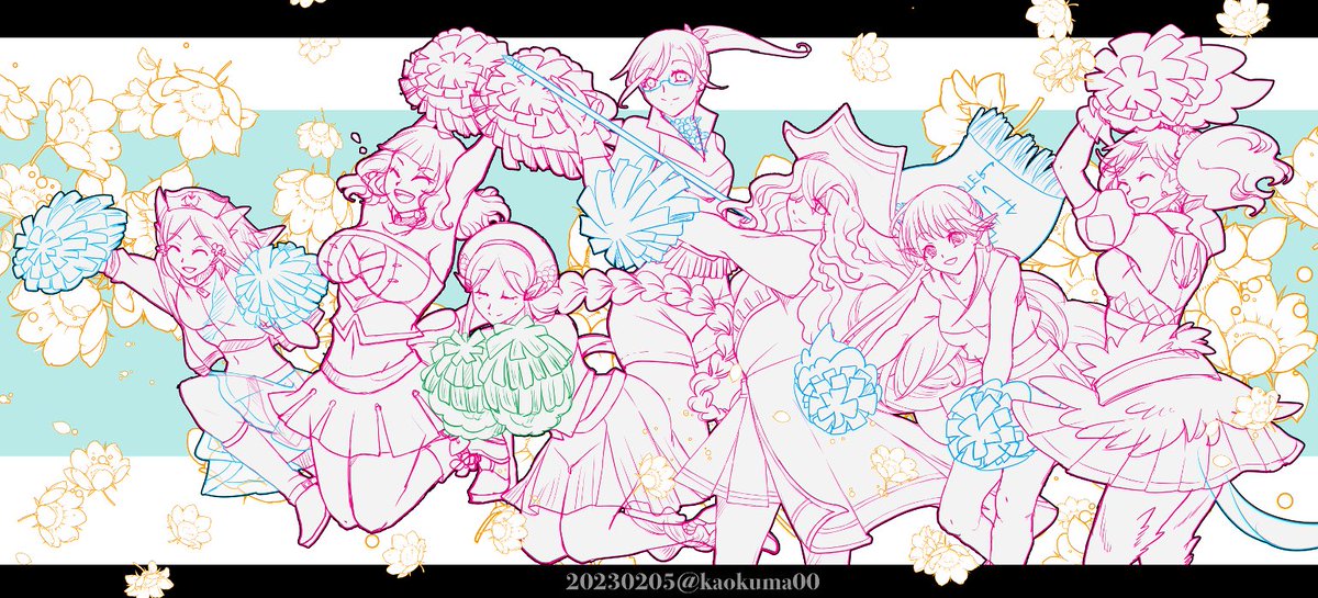PixivF_TL あぁ〜〜華やかでいいですねぇ〜〜〜🌸🌼🌺🌻🌹🌷💐 」かおくま13の漫画